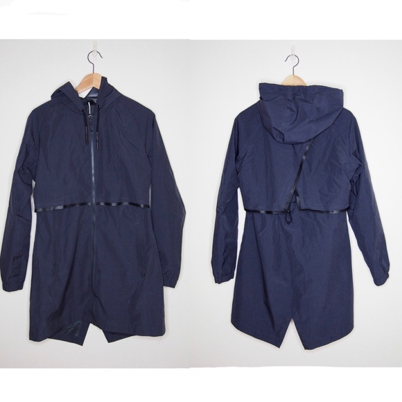 Mondetta | Jackets & Coats | Mondetta Longline Rain Jacket W Adjustable ...